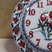 Handmade Ceramic Wall Clock, 32 Cm in Diameter, Wall Decor, Vintage ...