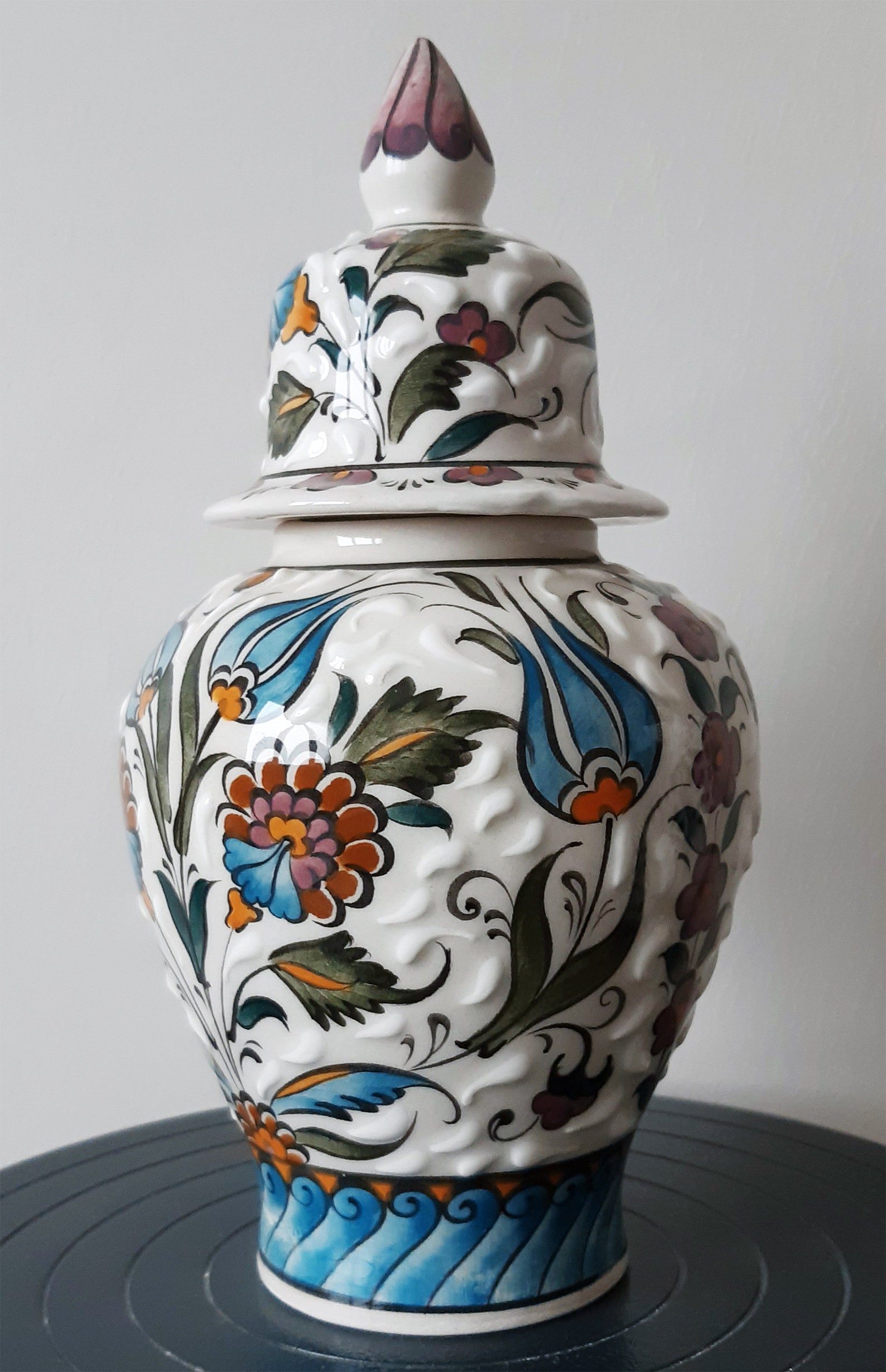Hand Painted Ceramic Turkish Pottery Shah Jar Ginger Jar 24 Cm - Etsy
