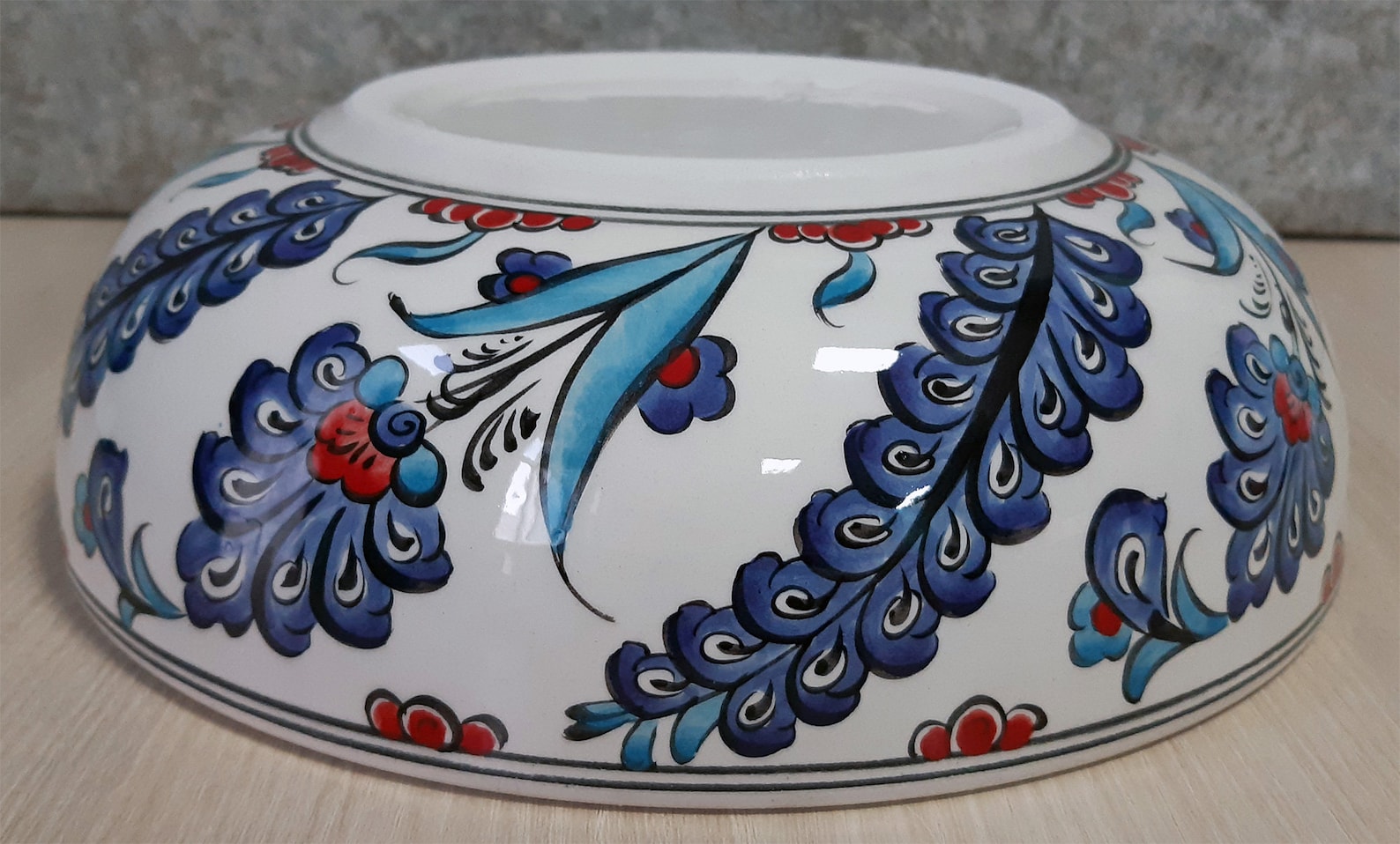 Turkish Handmade Ceramic Pottery Fruit Bowl 25 Cm 10 - Etsy