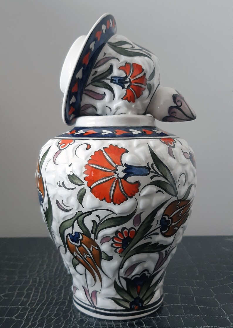Hand Painted Ceramic Turkish Pottery Shah Jar Ginger Jar 24 Cm | Etsy