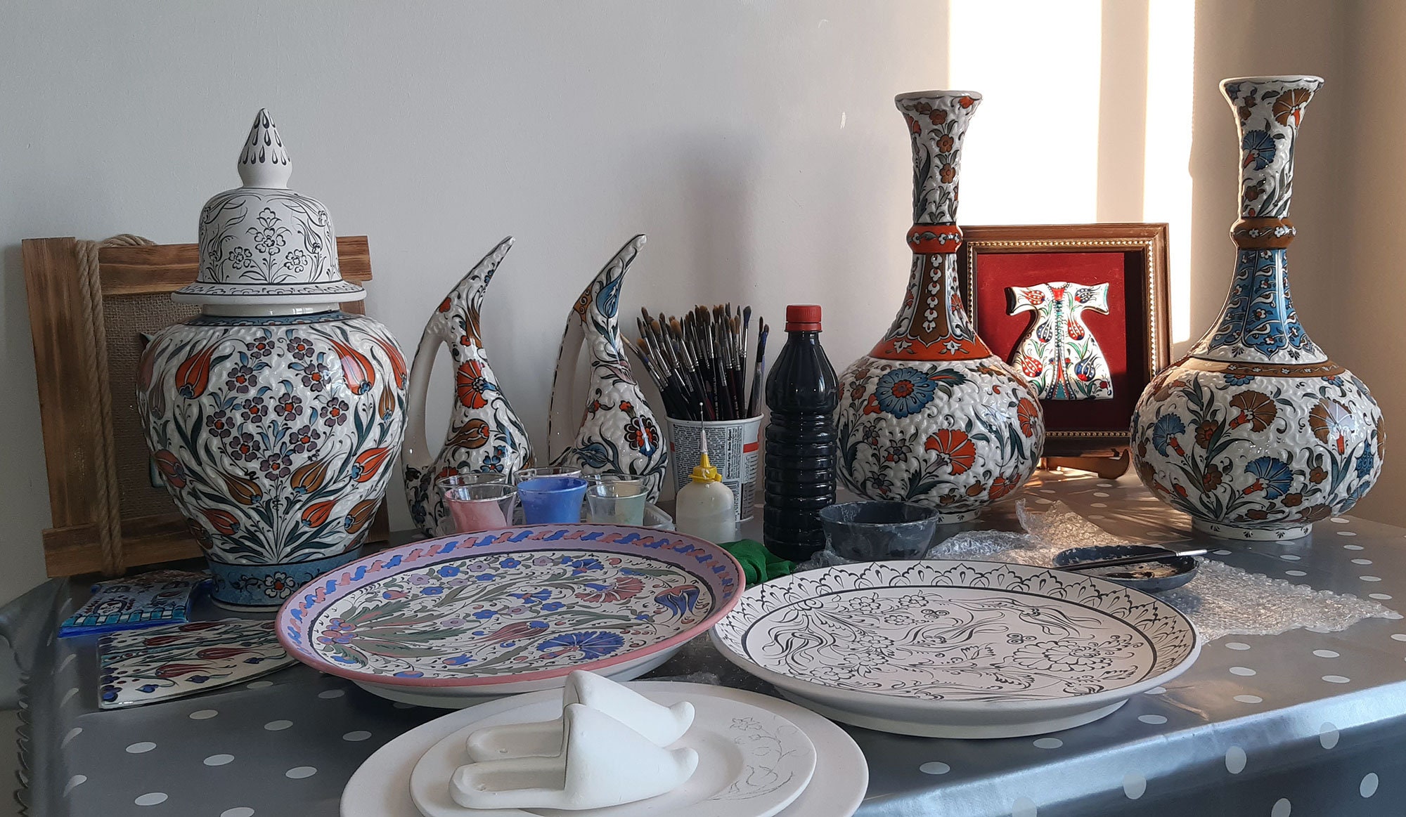 Hand Painted Ceramic Turkish Pottery Shah Jar Ginger Jar 24 Cm | Etsy