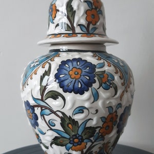 Hand Painted Ceramic Turkish Pottery Shah Jar Ginger Jar 24 Cm of ...