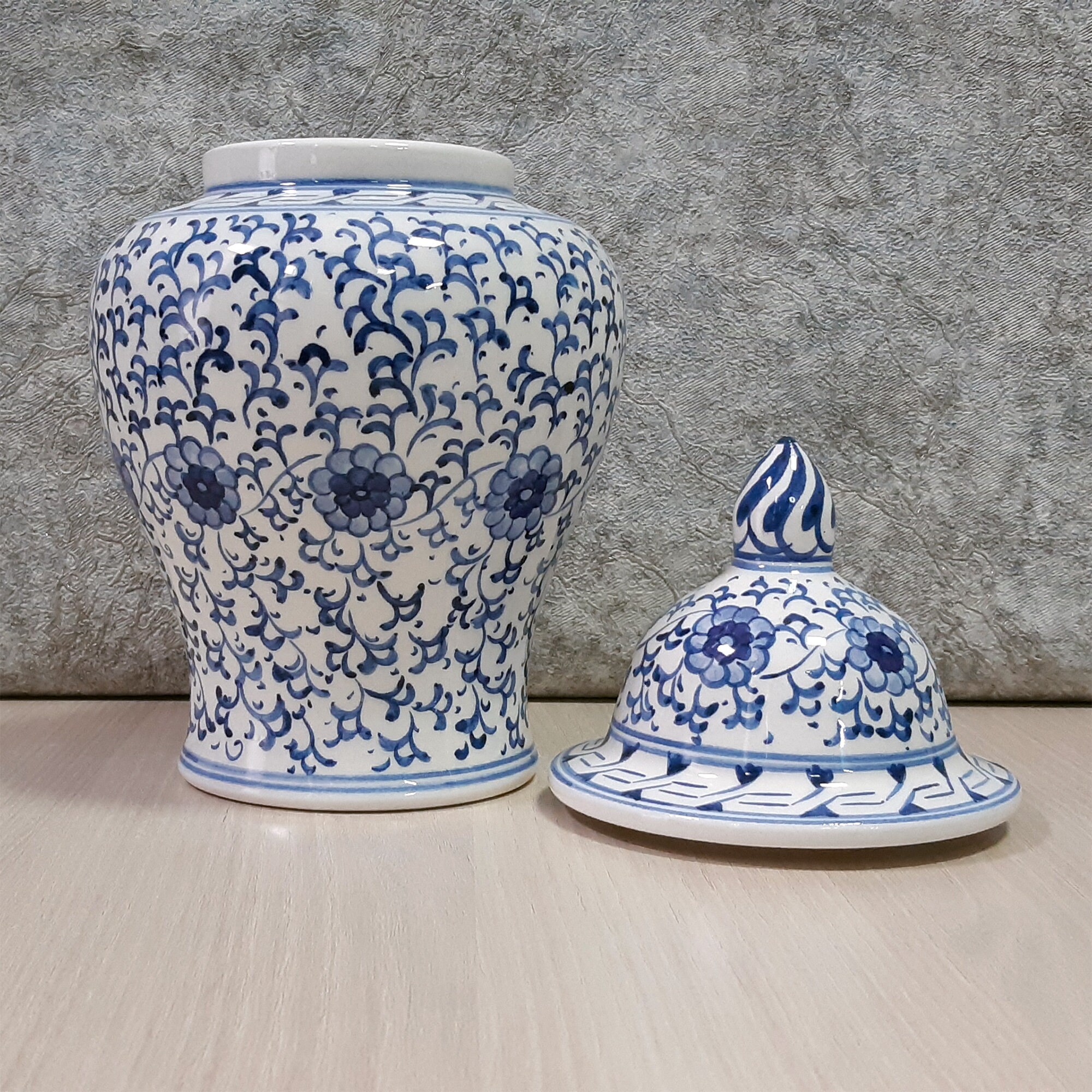 Turkish Hand Painted Ceramic Art Pottery Shah Jar Ginger Jar - Etsy