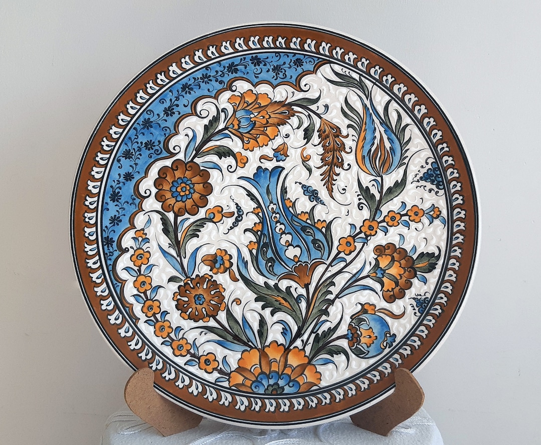 Handmade Ceramic Pottery Serving Plate 30 Cm (12.2") Can Be ...