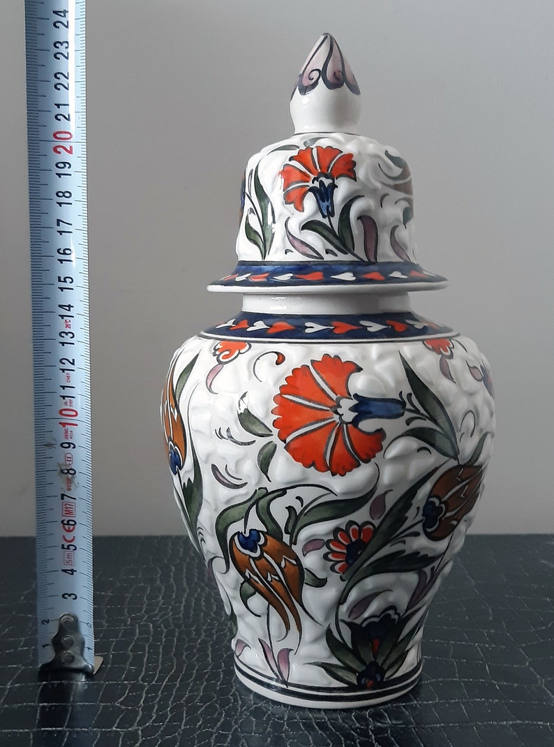 Hand Painted Ceramic Turkish Pottery Shah Jar Ginger Jar 24 Cm - Etsy