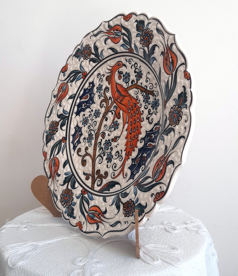 Turkish Hand Crafted Ceramic Pottery Handmade Decorative Plate - Etsy