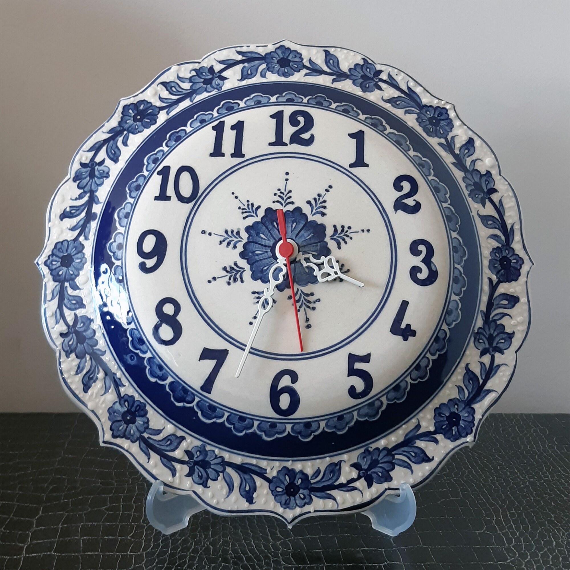 Handmade Ceramic Wall Clock 32 Cm in Diameter Wall Decor - Etsy