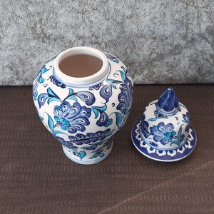 Hand Painted Ceramic Turkish Pottery Shah Jar Ginger Jar 24 Cm of ...