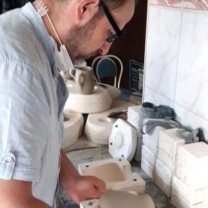 Turkish Hand Painted Ceramic Art Pottery Shah Jar Ginger Jar 40 Cm of ...