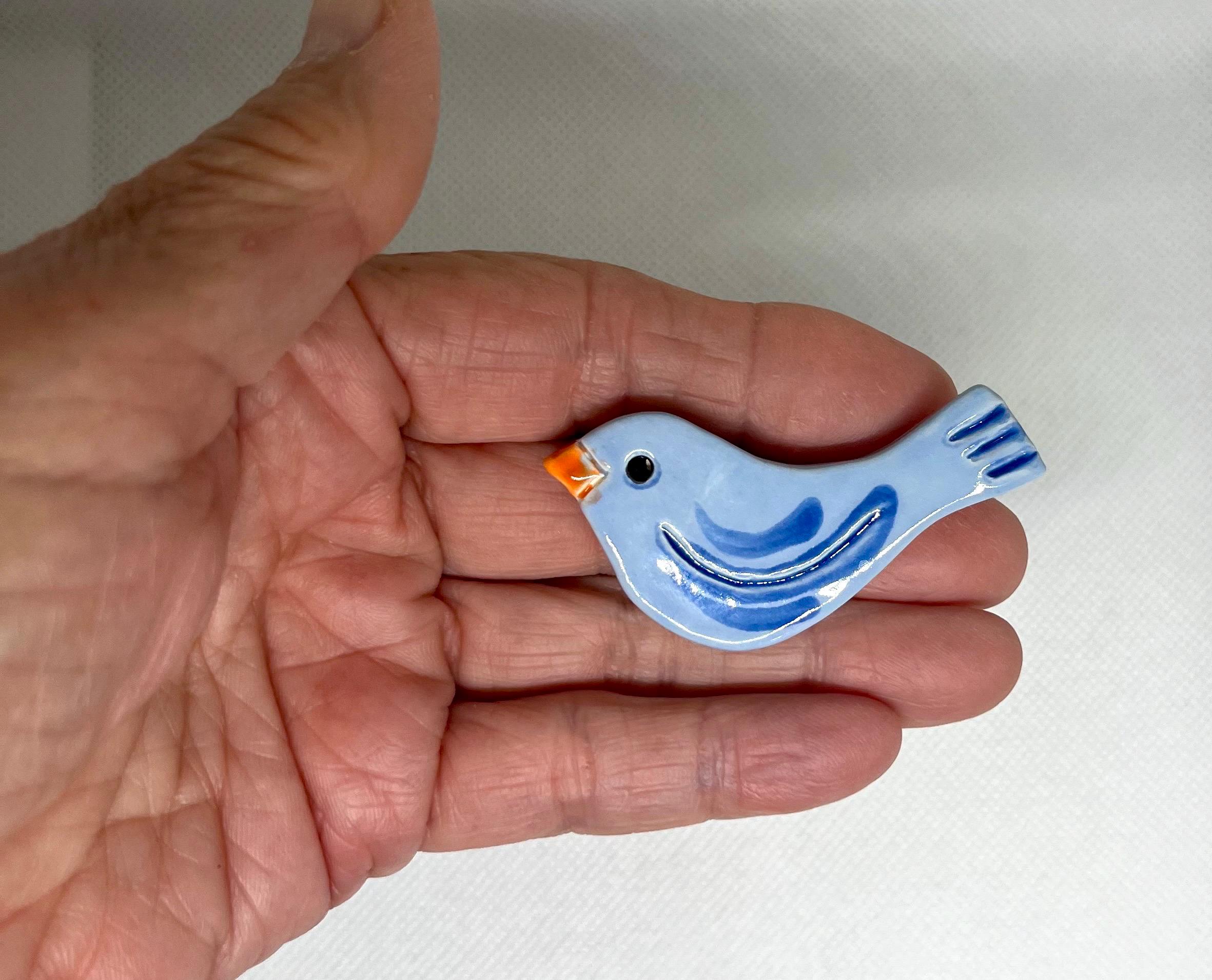 Cheerful Ceramic Birds - Etsy