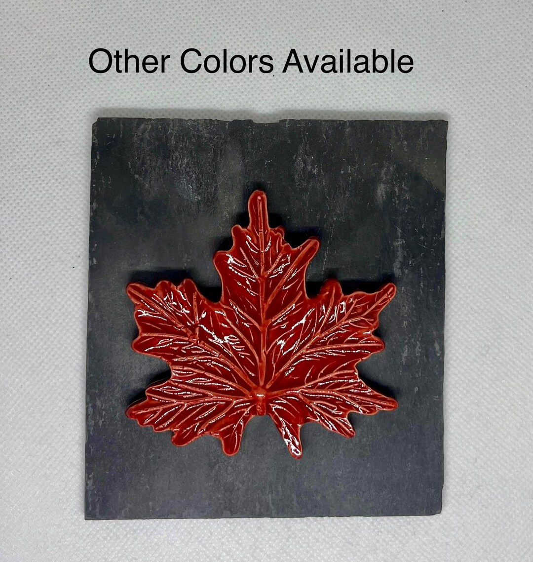 Maple Leaf Slate Plaque - Etsy