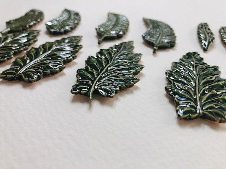 Huge Bundle of Fern/leaf Ceramic Tiles - Etsy