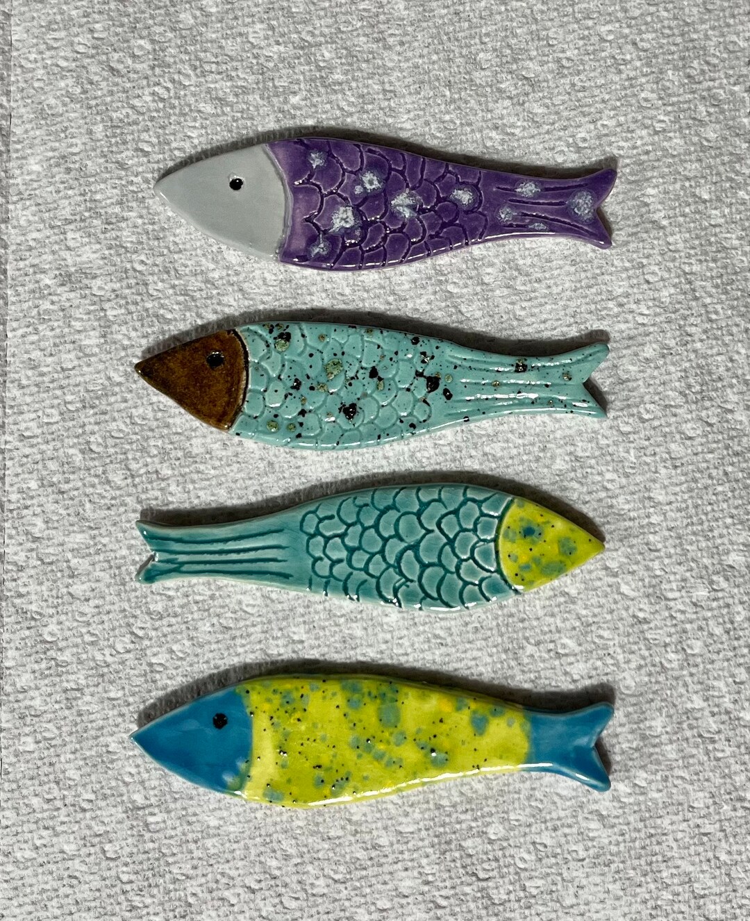 Fun Ceramic Fish Tiles - Etsy