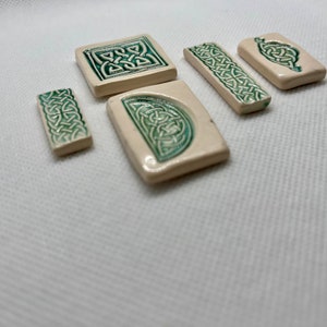 Ceramic Celtic Knit Tiles - Etsy