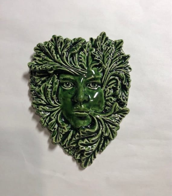 Ceramic Forest Face - Etsy