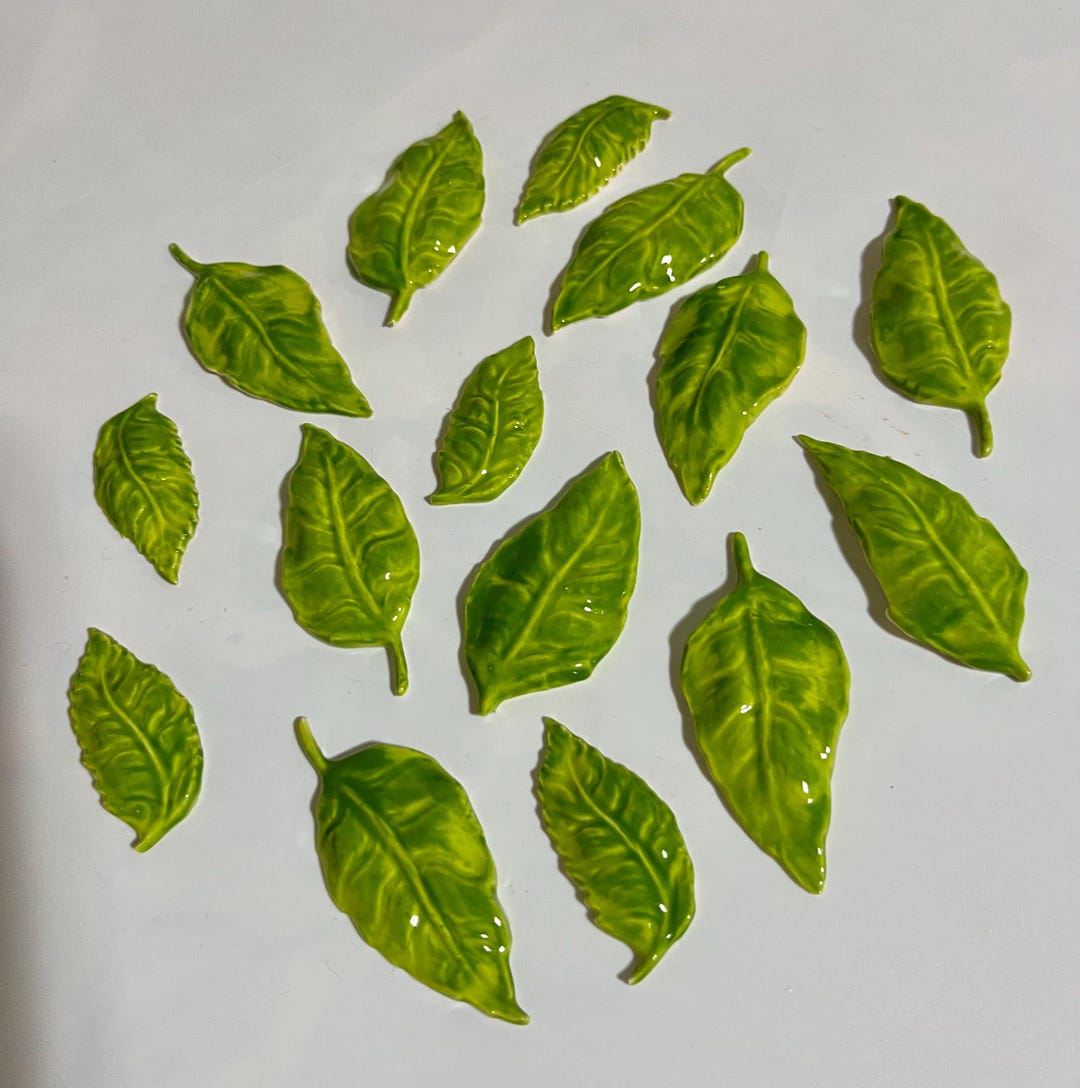 15 Beautiful Ceramic Leaves - Etsy
