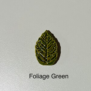 10 Ceramic Leaves Mosaic Tiles - Etsy