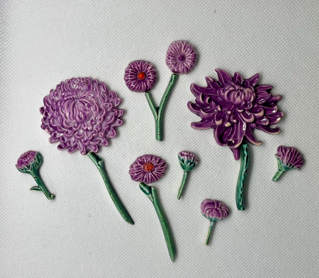 Ceramic Flower Collection - Etsy