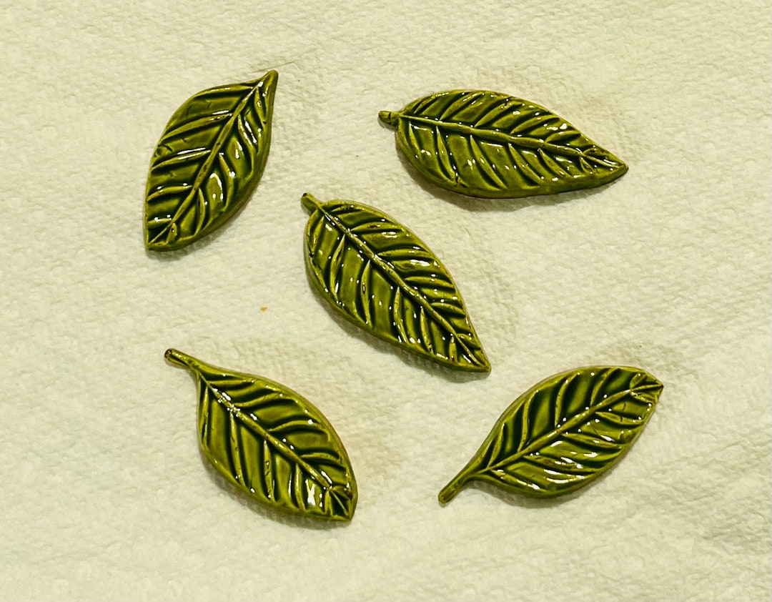 Sculpted Ceramic Leaves - Etsy