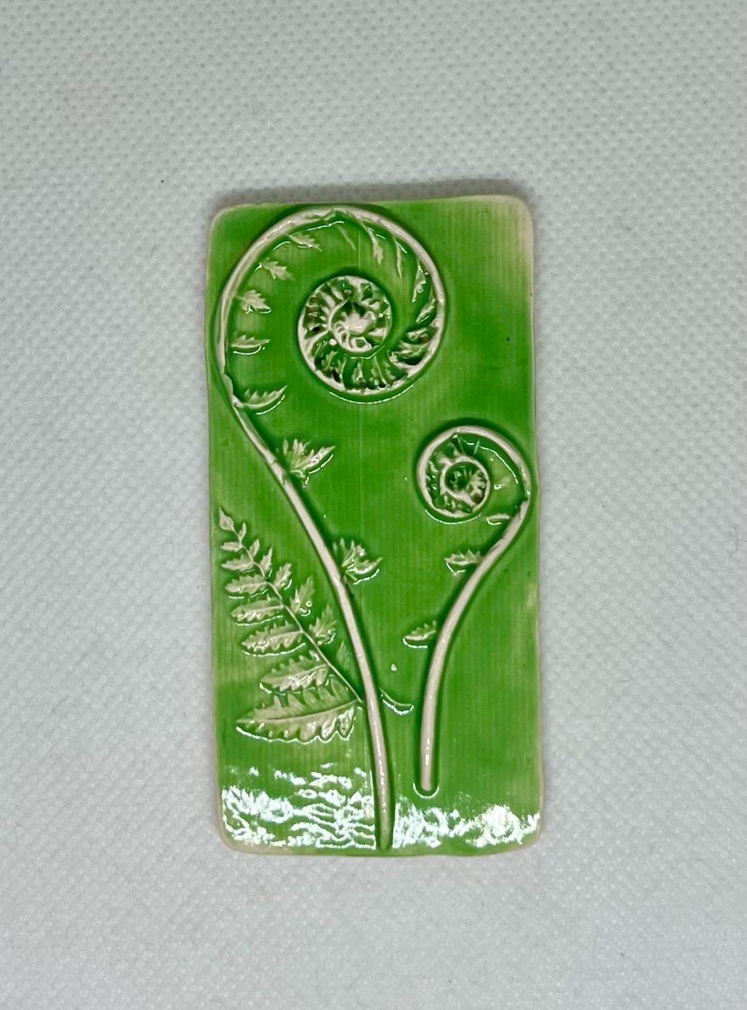 Lovely Fern Ceramic Tile - Etsy