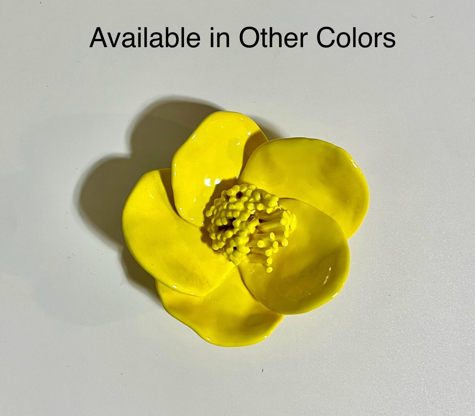 Colorful Ceramic Flowers - Etsy