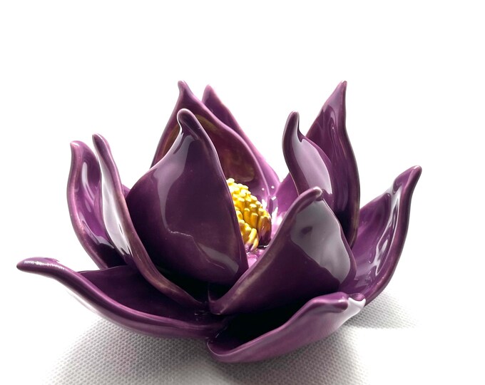 Large Beautiful Ceramic Flower - Etsy