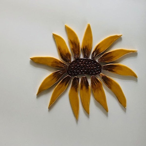 Ceramic Sunflower - Etsy
