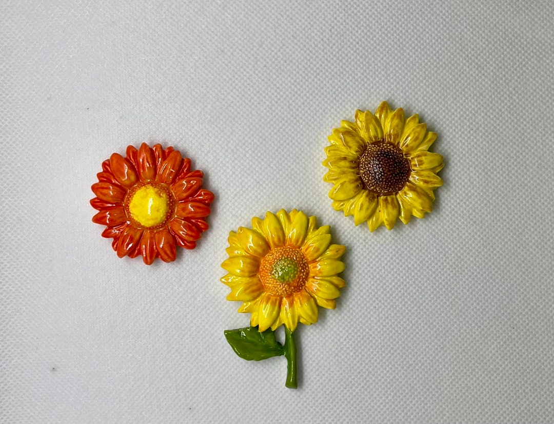 Cute Ceramic Sunflower Tiles - Etsy