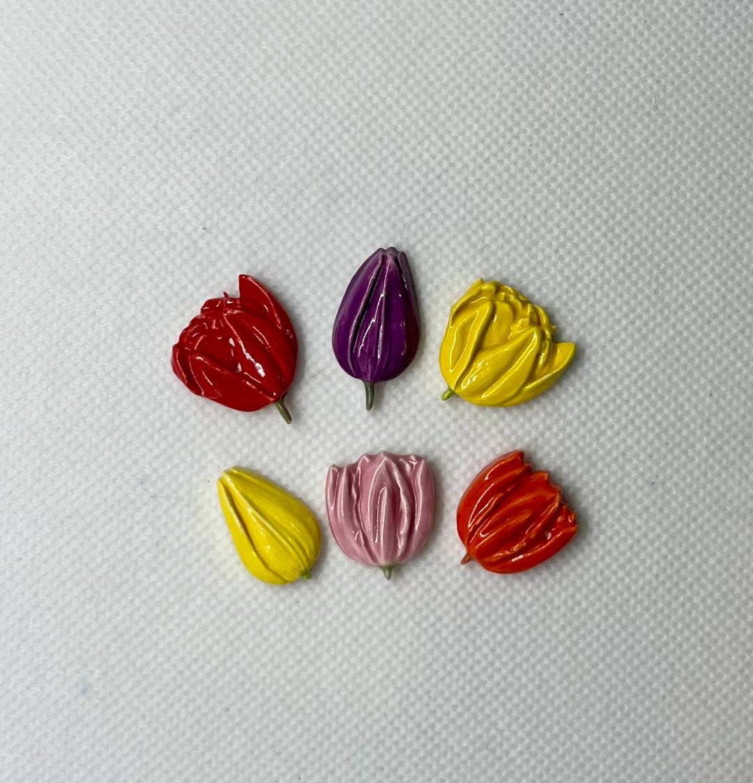Tiny Ceramic Tulips - Etsy