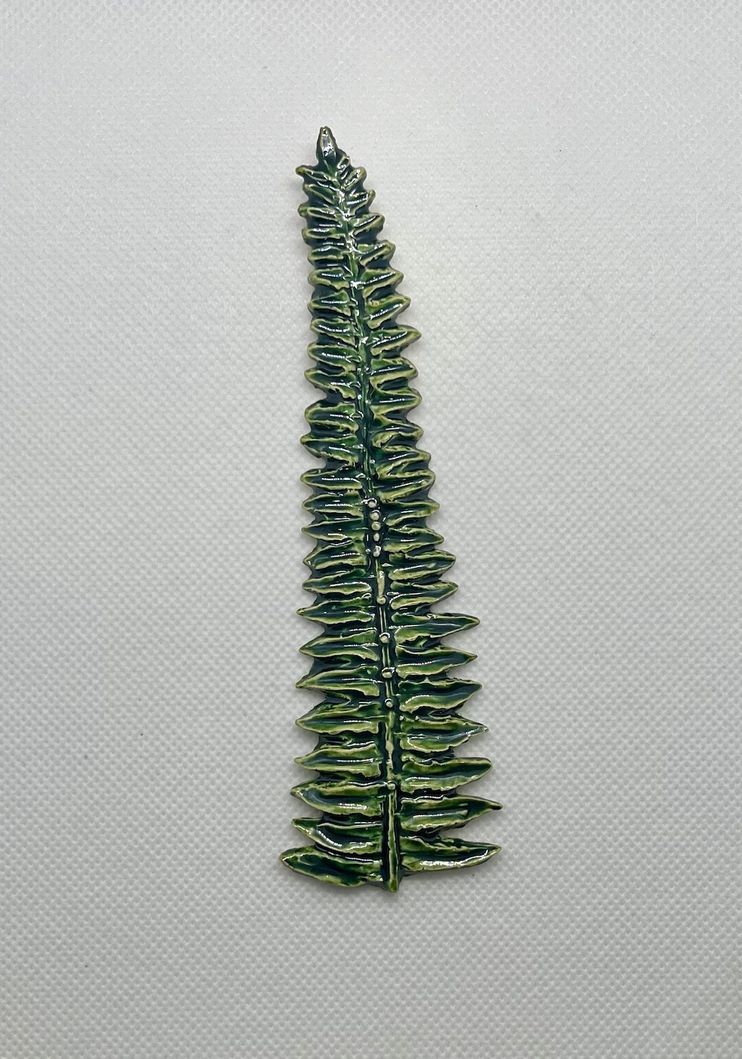 Beautiful Ceramic Fern Tile - Etsy