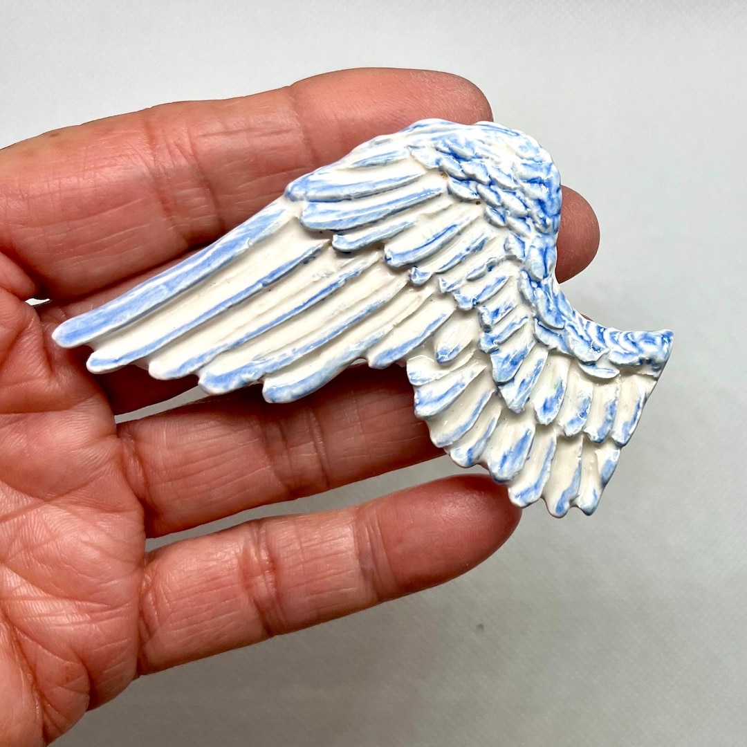 Large Ceramic Angel Wings - Etsy