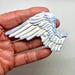 Large Ceramic Angel Wings - Etsy