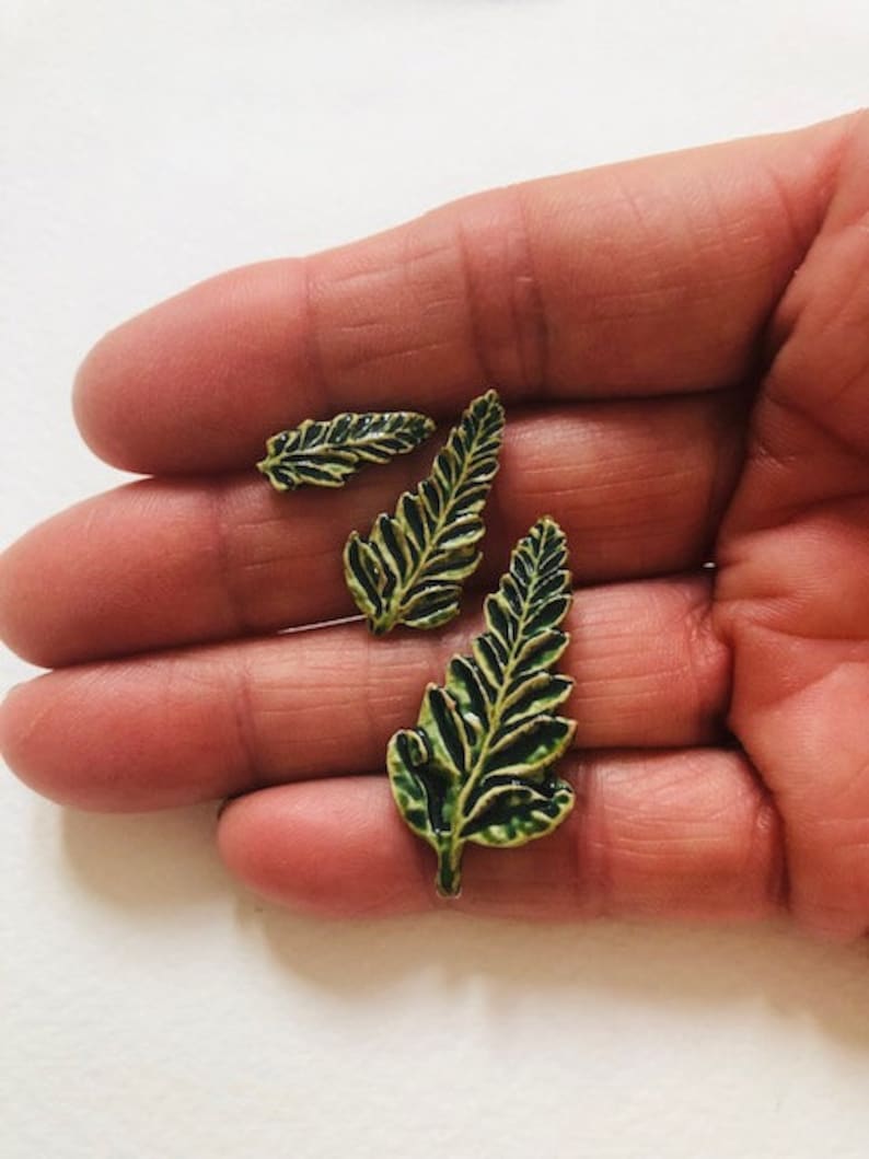 Huge Bundle of Fern/leaf Ceramic Tiles - Etsy