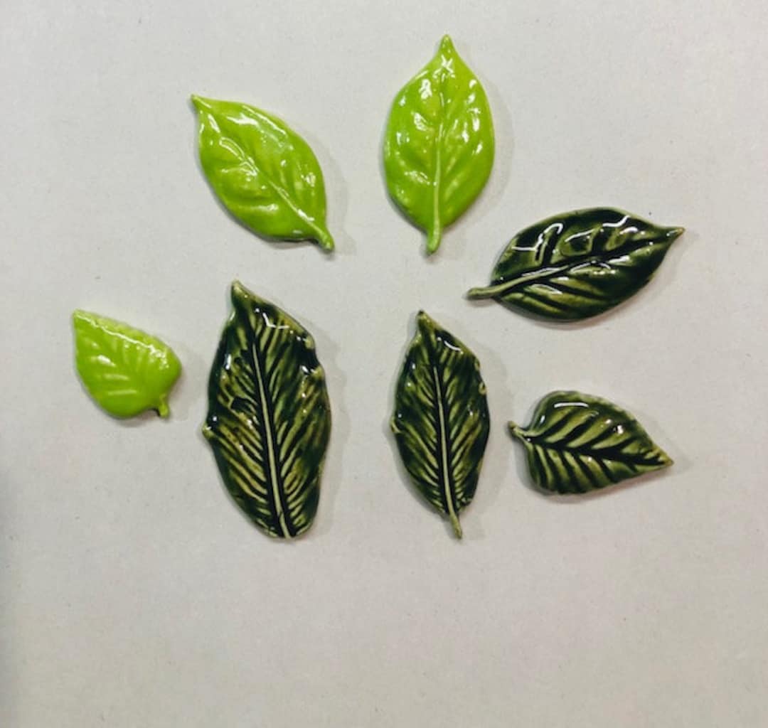 Finely Detailed Ceramic Leaves - Etsy