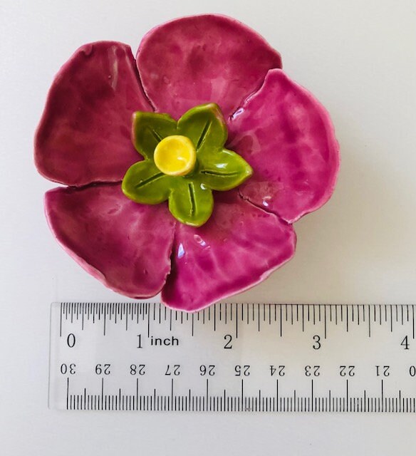 Magnificent Big Hibiscus Ceramic Flowers | Etsy