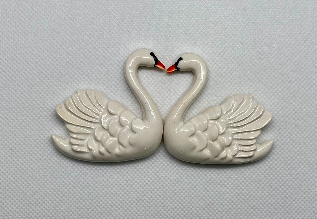 Lovely Ceramic Swans - Etsy