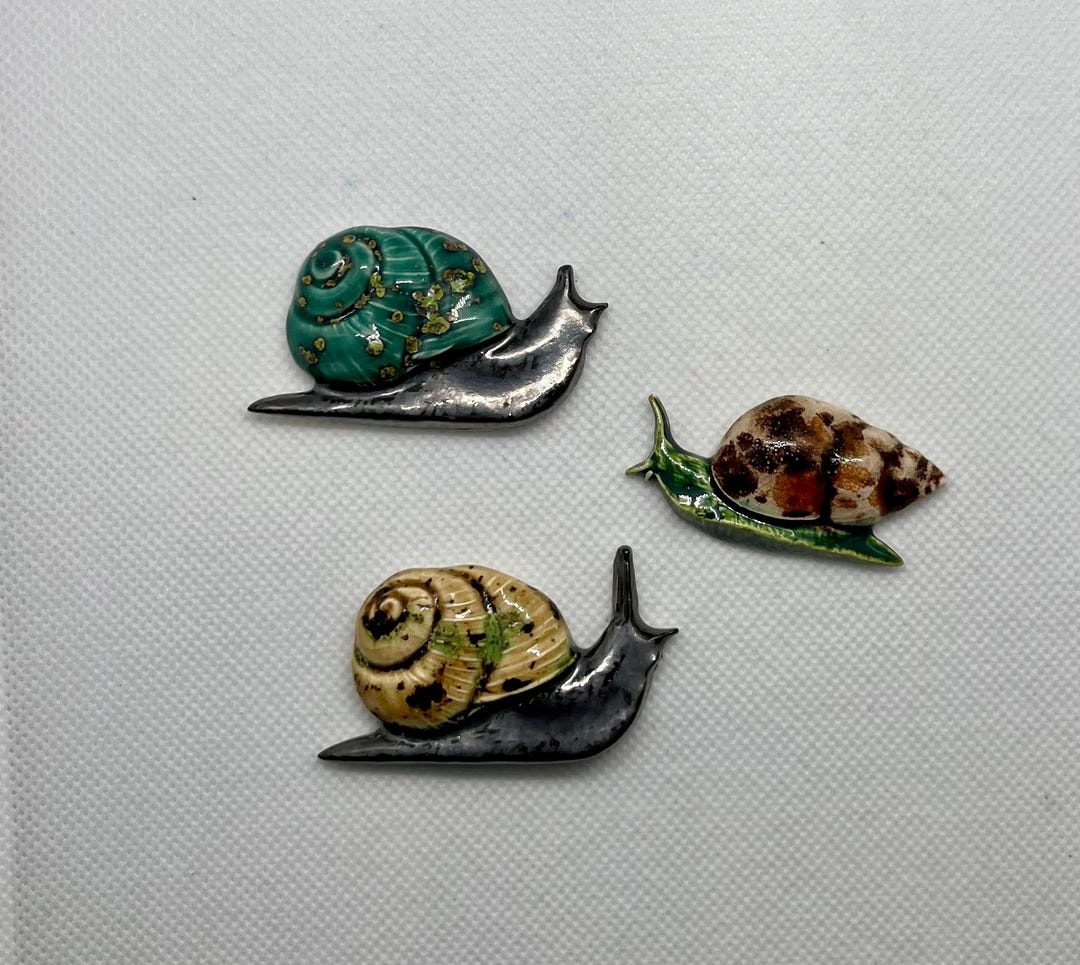 Ceramic Snail Tile - Etsy