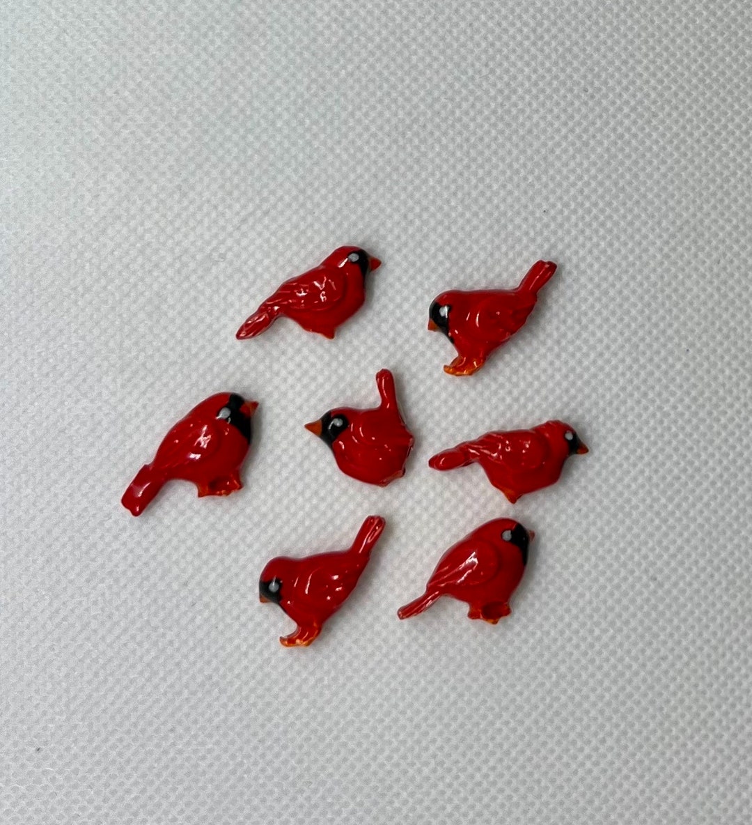 Tiny Ceramic Cardinals - Etsy