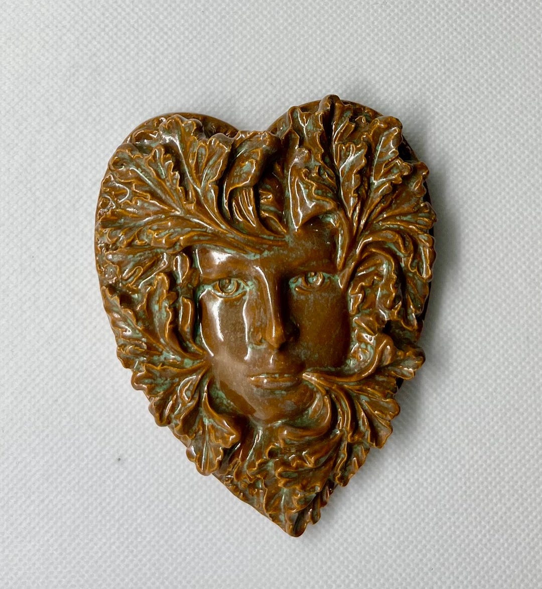 Ceramic Forest Face - Etsy