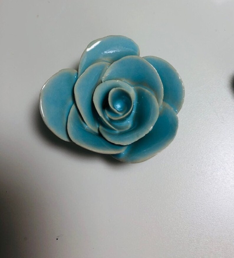 5 Beautiful Ceramic Roses for Mosaic - Etsy