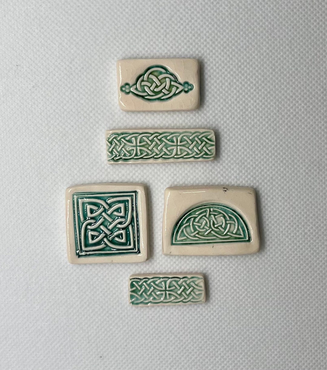 Ceramic Celtic Knit Tiles - Etsy