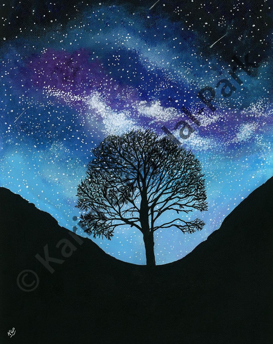 Sycamore Gap Tree Painting - Etsy