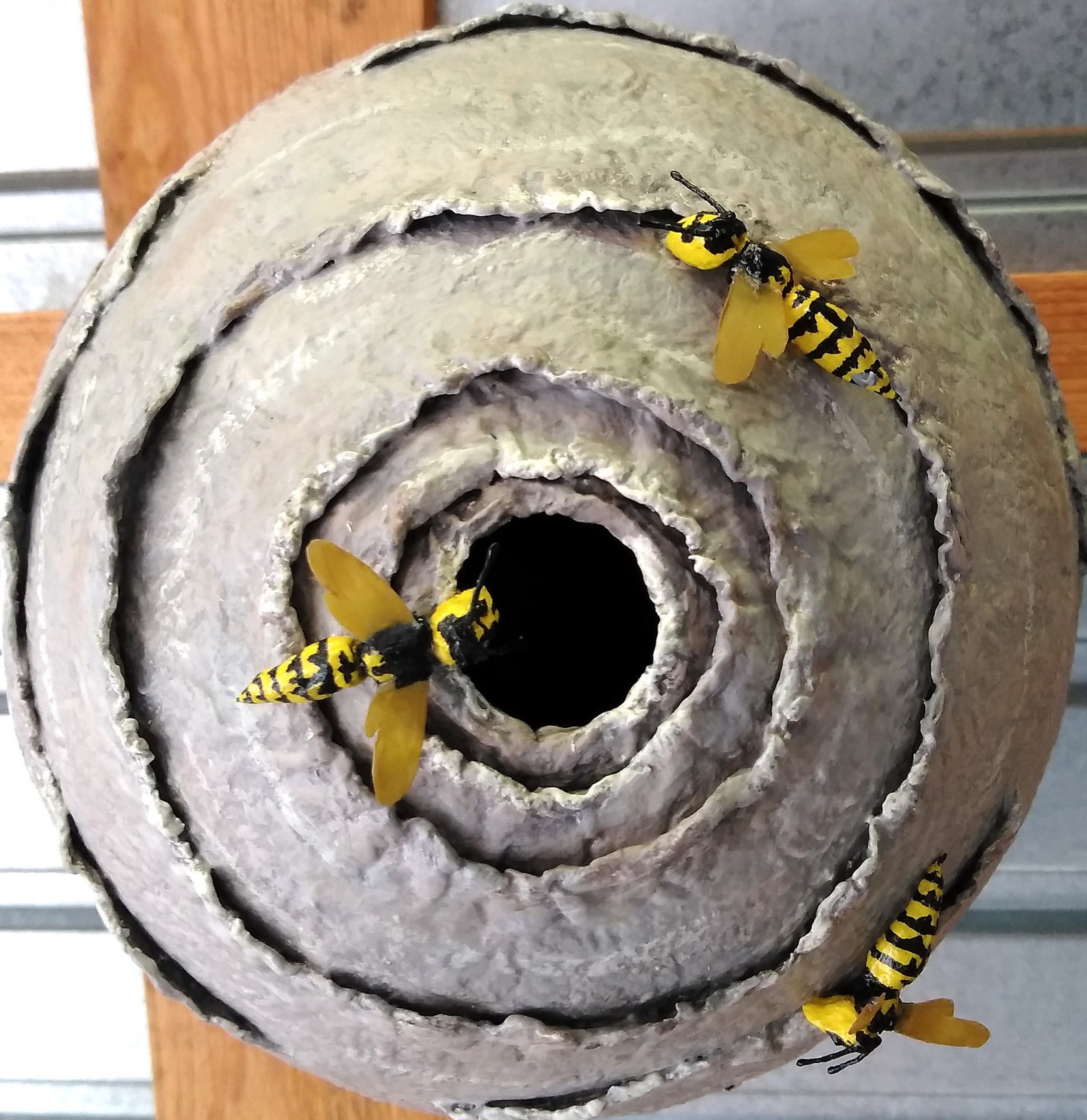 Wasp nest. Fake wasp nest. Papier mache. Pest control. | Etsy