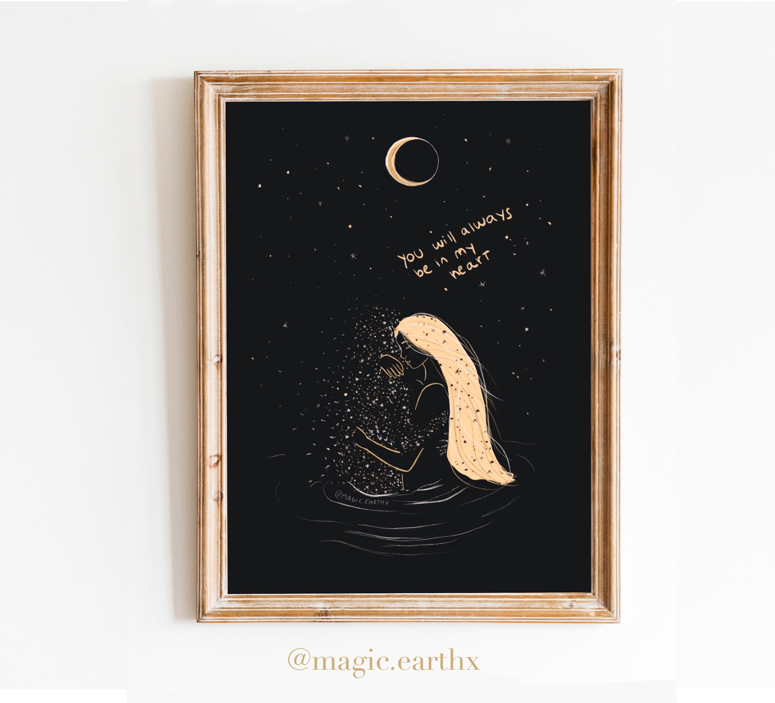 HUG OF LOVE Fine Art Woman Friendship, Spiritual Illustration Print ...