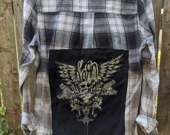 Custom Made Upcycled Flannel With RANCID Back Patch. Mens Size - Etsy