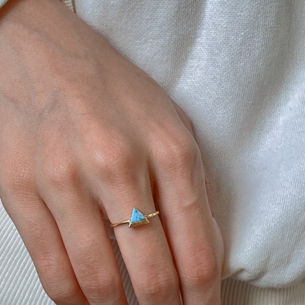 Blue Triangle Stone - Etsy