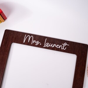 Personalized School Sign Photo Frame, Interchangeable Teacher Classroom ...