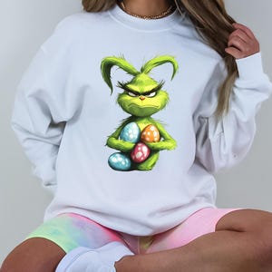 Grinch Easter Bunny Digital PNG – Funny Easter Sublimation Design - Etsy