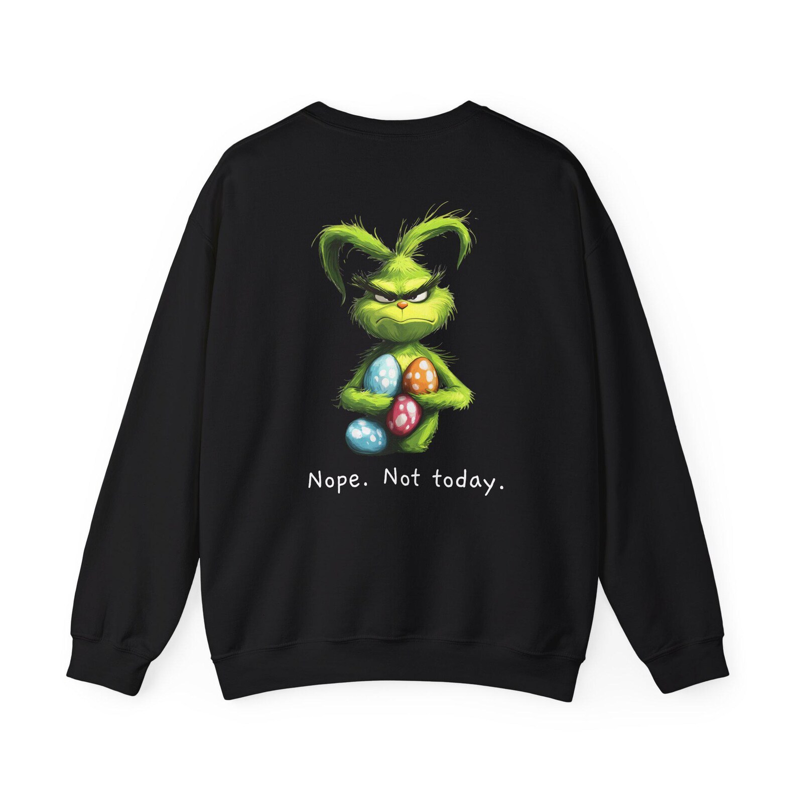 Funny Grinch Easter Sweatshirt: Holiday Movie Crewneck Pullover - Etsy
