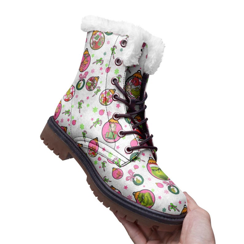 The GRINCH Christmas Winter Boots Fashion Comfort Chukka Boots - Etsy